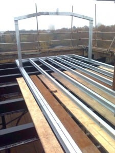 Steel Support Framework for Loft Housing, Central London