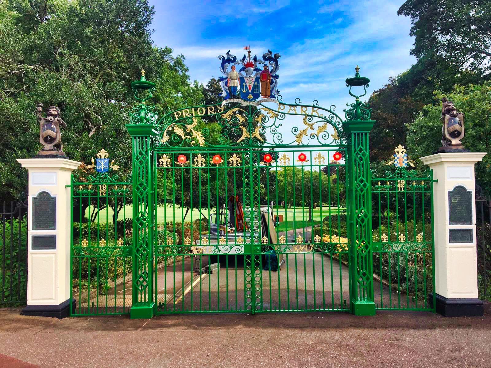 Refurbishment of Priory Park Gates, Southend-on-Sea, Essex