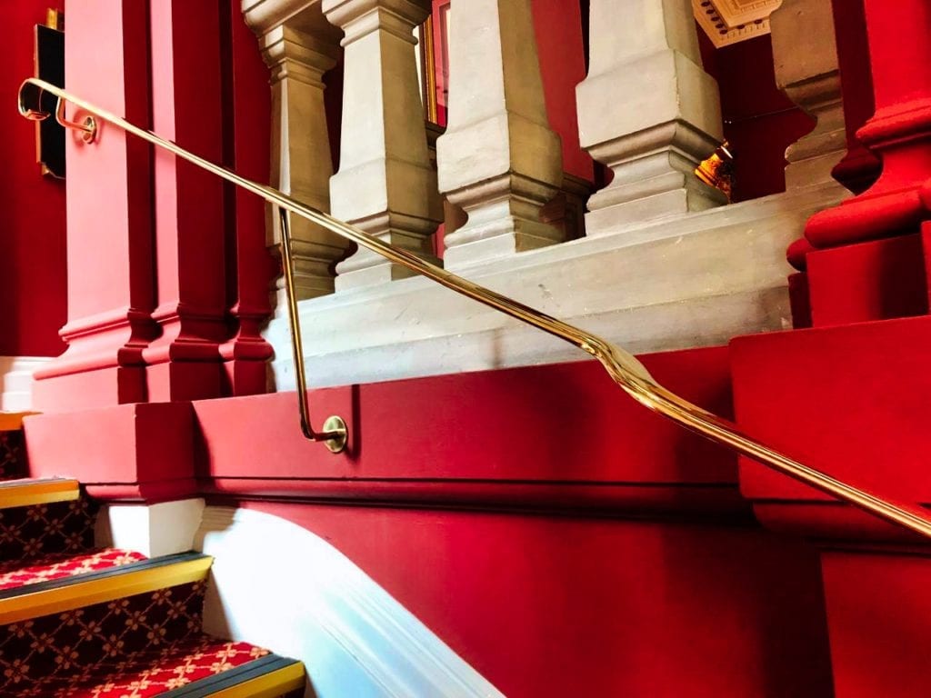 Brass Handrail Repairs, Grade I Listed, Stationer's Hall, London EC4