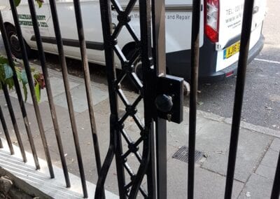 New Gate, Gate Column, Backstays and Railings, Canonbury, London N1