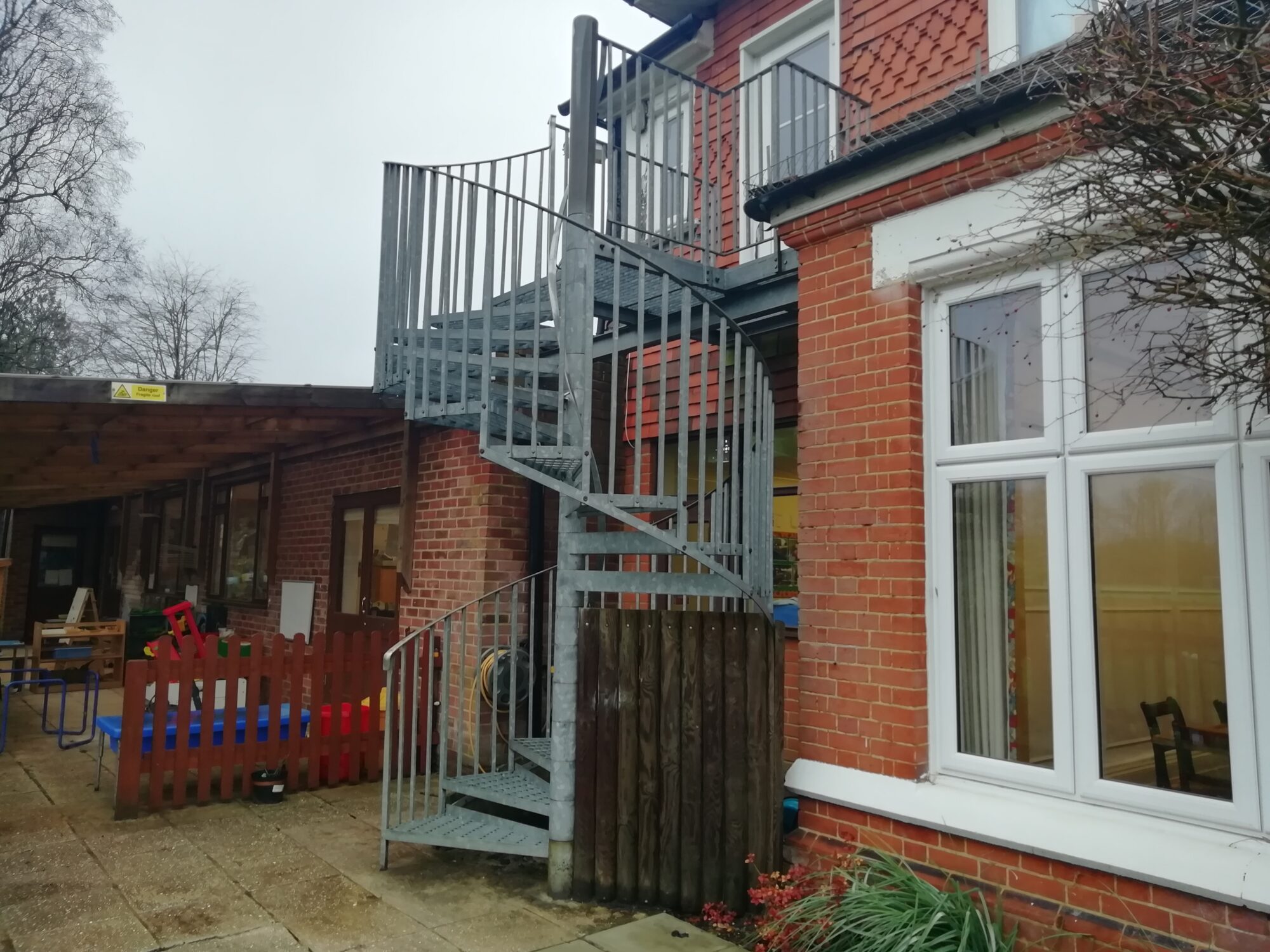 Inspection of Spiral Fire Escape, Yately, Surrey